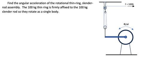 Solved Find The Angular Acceleration Of The Rota SolutionInn