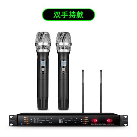 Ridiss一拖二无线U段调频手持话筒演出KTV家用K歌防啸叫麦克风 虎窝淘