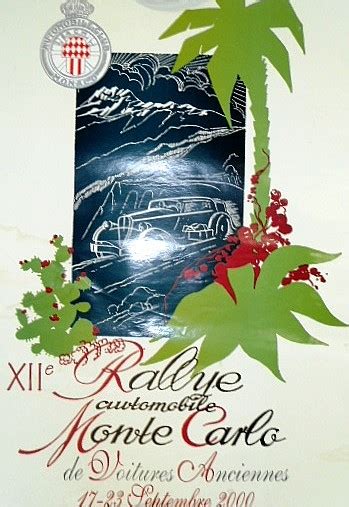Lot A Rally Monte Carlo Poster September 2000