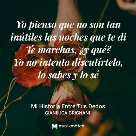 Letra Mi Historia Entre Tus Dedos