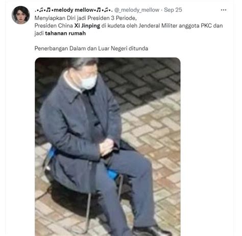 CEK FAKTA Foto Presiden China Xi Jinping Jadi Tahanan Rumah Asli Apa