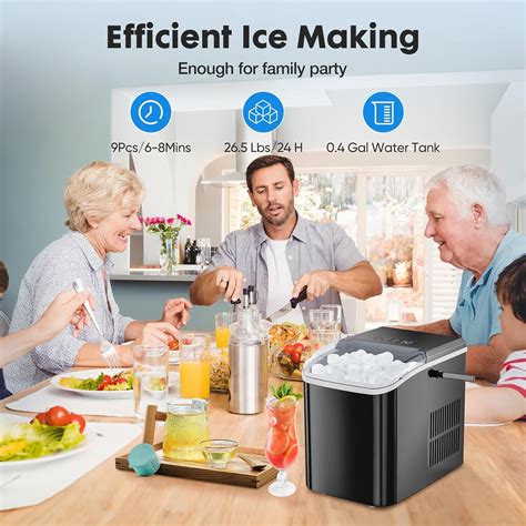 DUMOS Máquina de hielo para encimera máquina de hielo portátil