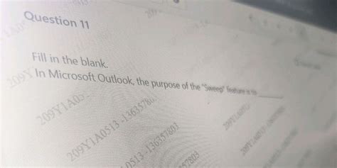 Question 11 Fill In The Blank In Microsoft StudyX