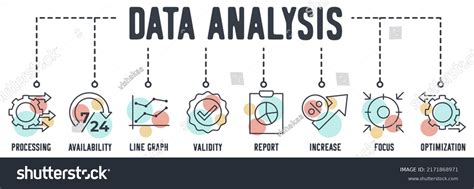 Data Analysis Banner Web Icon Processing Stock Vector Royalty Free 2171868971 Shutterstock