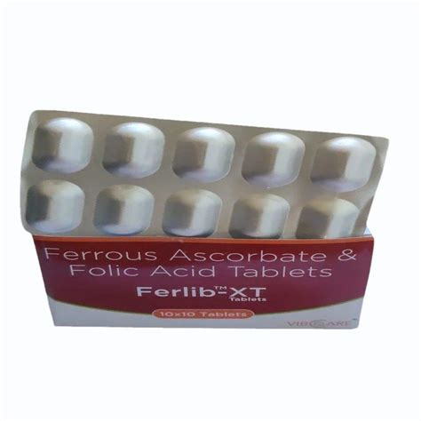 Ferrous Ascorbate Folic Acid Tablets At ₹ 850 Box Ferrous Ascorbate