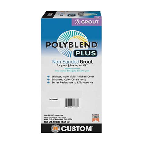 Polyblend Plus Non Sanded Tile Grout 10 Lb Charcoal Almandoz Hardware Ltd