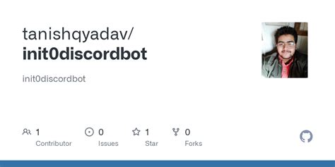 GitHub Tanishqyadav Init Discordbot Init Discordbot