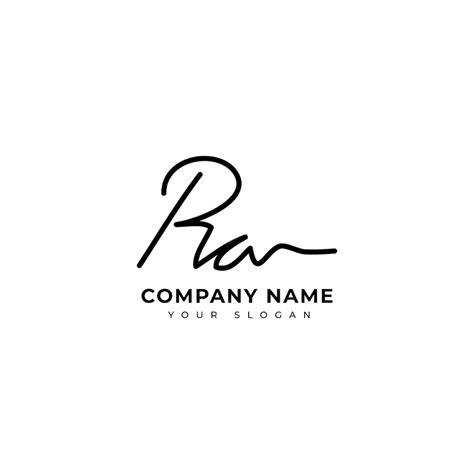 Premium Vector Ra Initial Signature Logo Vector Design