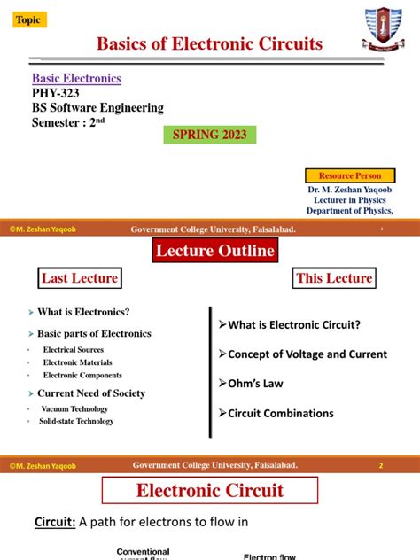 3 Basics Of Electronic Circuits Pdf Electrical Resistance And Conductance Voltage