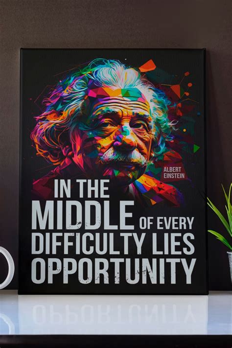 Motivational And Inspirational Wall Art Canvas Albert Einstein Artofit