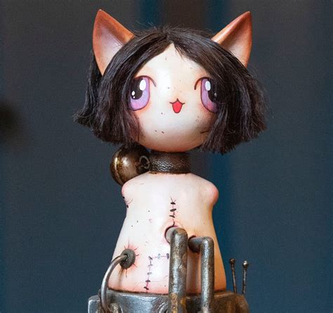 Ooak Art Doll Steampunk Neko Exclusive Art Etsy