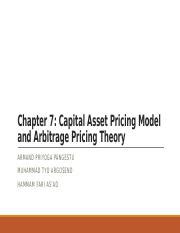 Multifactor Models And The Capm Chapter Capital Asset Pricing Model And Arbitrage Pricing