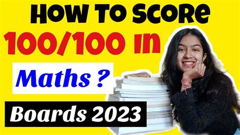 How To Score 100100 In Maths Cbse Class 12 Boards 2023 Maths