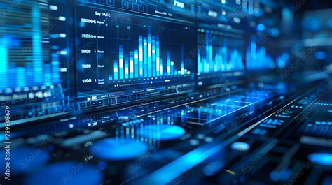 Stereoscopic Data Chart Visual Data Screen Data Table Visual Data Design Technical Style