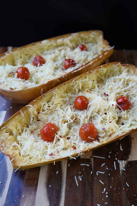 Smoked Spaghetti Squash With Cherry Tomatoes Stef S Eats And Sweets