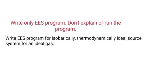 Solved Write Only Ees Program Dont Explain Or Run The