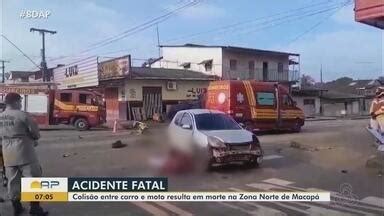 Bom Dia Amazônia AP Acidente Fatal colisão entre carro e moto resulta em morte na Zona