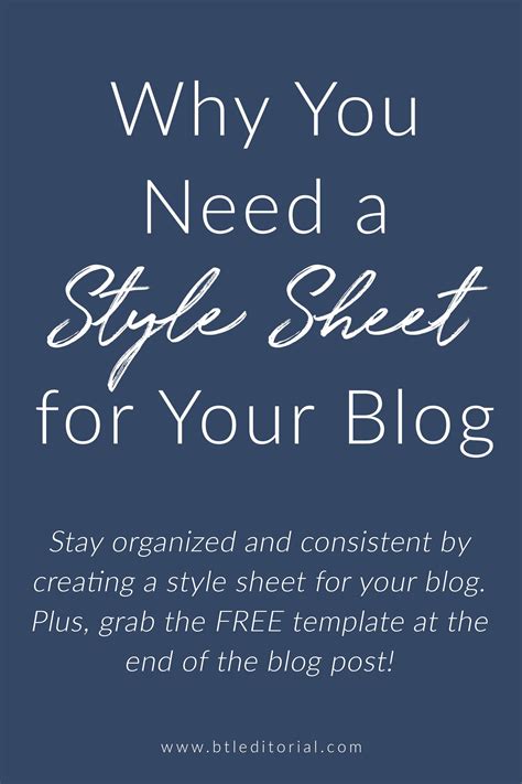Creating A Style Sheet For Your Novel Or Blog Between The Lines Editorial