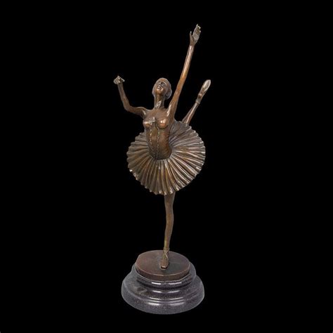 Female Ballerina Ballet Bronze Statue Dancing Sculpture Bronze