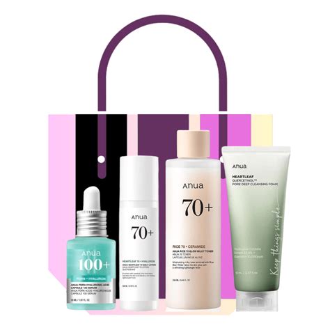 Anua Pdrn Routine Set Pdrn Blue Serum Milky Toner Lotion Querc