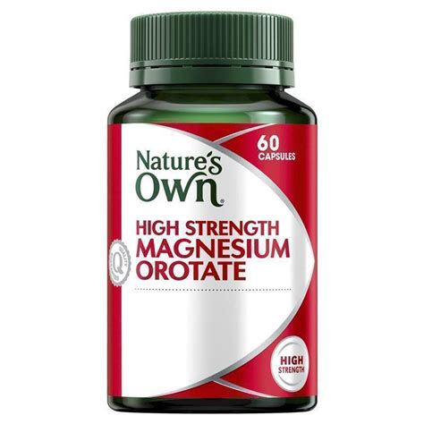 Buy Nature S Own High Strength Magnesium Orotate Capsules Online At Chemist Warehouse