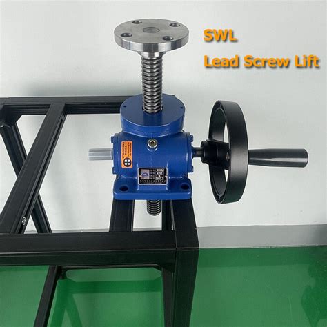 Swl Leading Screw Lift Small Lifting Platform Hand Cranking Lead Screw