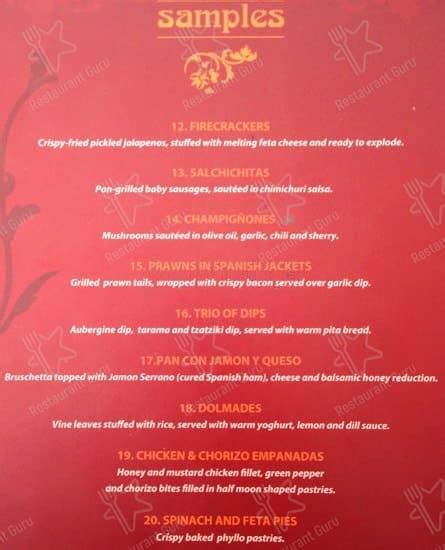 Menu At Cafe Sofia Johannesburg 177 Oxford Rd