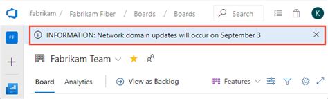 정보 배너 추가 Azure Devops Microsoft Learn