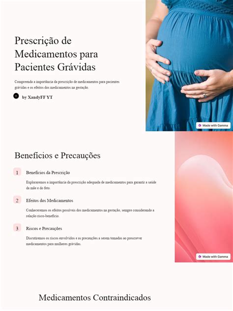 Prescricao De Medicamentos Para Pacientes Gravidas Pdf Gravidez