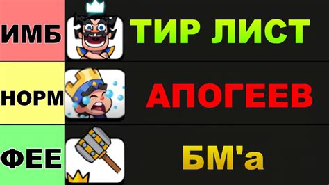 САМЫЕ БМ ЭМОДЗИ ТИР ЛИСТ КЛЕШ РОЯЛЬ ЧАСТЬ 2 Clash Royale Youtube