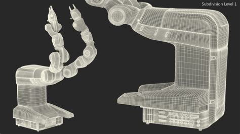 Dual Arm Collaborative Robot Rigged For Maya 3d Model 79 Ma Free3d