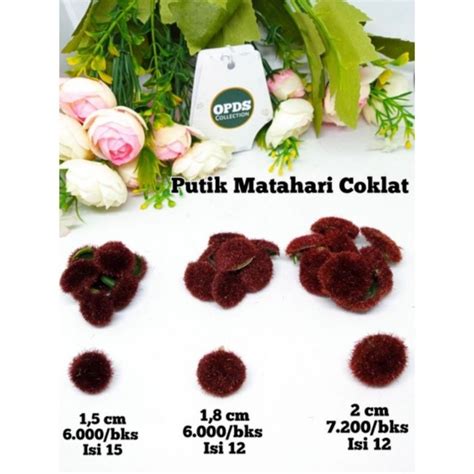 Jual Putik Bunga Matahari Coklat Putik Bunga Plastik Putik Bunga Imitasi Putik Bunga Matahari