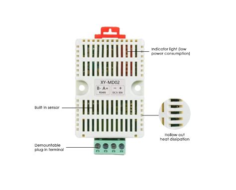buy xy md02 temperature and humidity transmitter rs485 interface