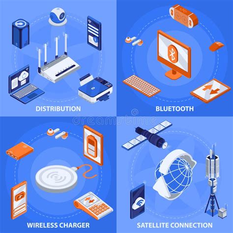 Web 30 Technology Isometric Flowchart Stock Illustration