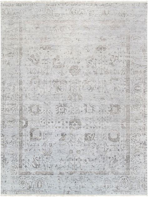 Transitional Collection Hand Knotted Silk And Wool Area Rug 9 X 12