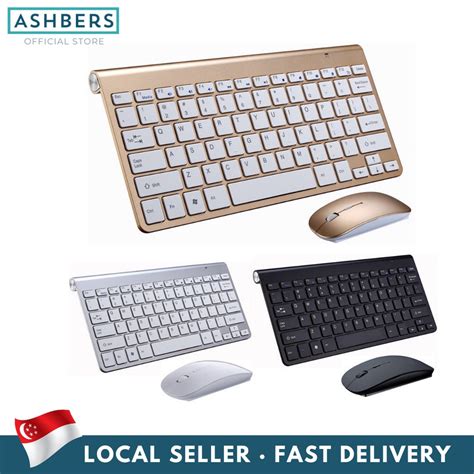 Wireless Keyboard And Mouse Portable Mini Keyboard Mouse Combo Set For Laptop Mac Desktop Pc