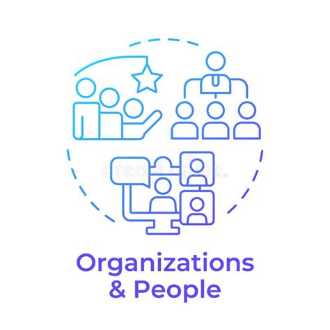 Organizations And People Blue Gradient Concept Icon Stock Illustration Illustration Of