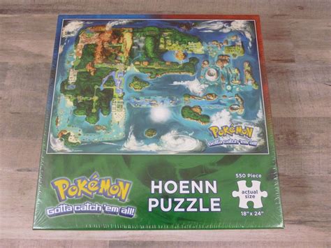 Pokemon Hoenn Region Map Puzzle 550 Piece Gotta Catch Em All 18x24