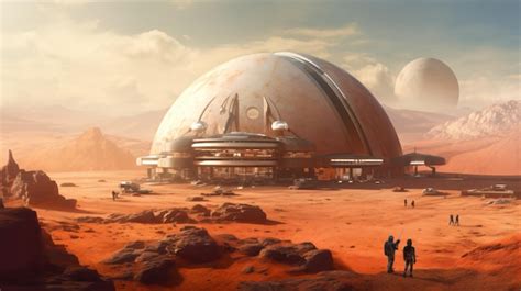 Premium Photo Colonizing Mars