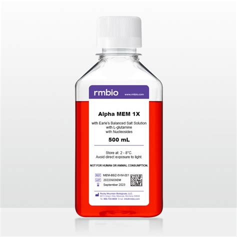 Mem 001 Mem Alpha Modification With L Glutamine With Nucleosides Rmbio