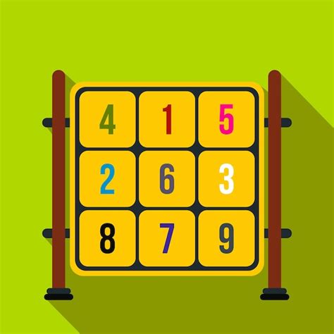 Premium Vector Cubes With Numbers On A Playground Flat Icon On A