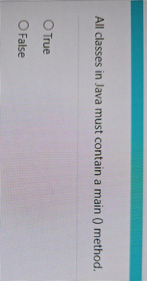 All Classes In Java Must Contain A Main Studyx