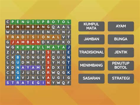 Permainan Ceper Carian Perkataan