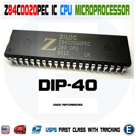 Z84c0020pec 84c0020 Dip 40 Nmos Cmos Z80 Cpu Zilog Microprocessor Ic R Eelectronicparts