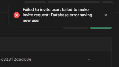 Unable To Create Or Invite New User Relation Public Users Does Not