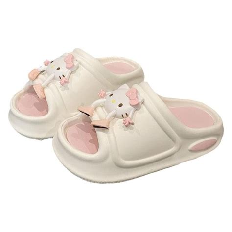 Eva Thick Heel Anti Slip Home Slippers Cute Cat Slippers Women Summer