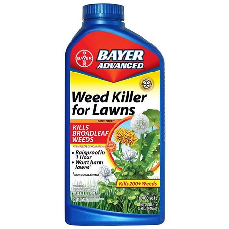 Bayer 704140a Advanced Weed Killer Concentrate For Lawns 32 Oz