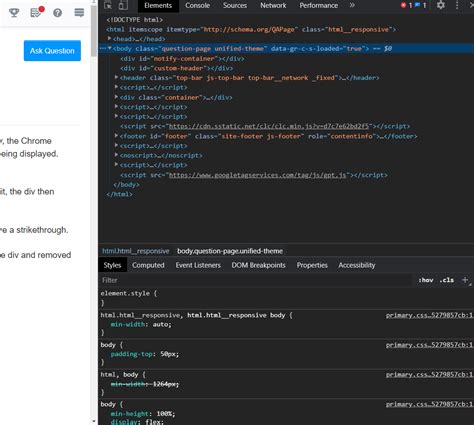 Google Chrome How To Show Styles And Computed At The Same Time