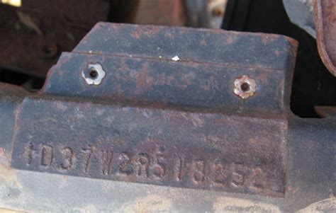 1972 Chevelle Vin Plate Samples