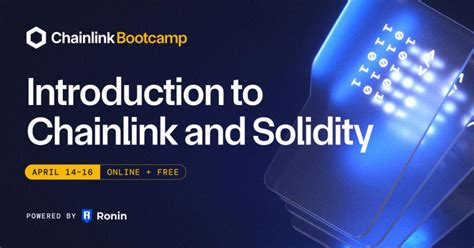Introduction To Chainlink And Solidity Chainlink Bootcamp Edwin Liavaa